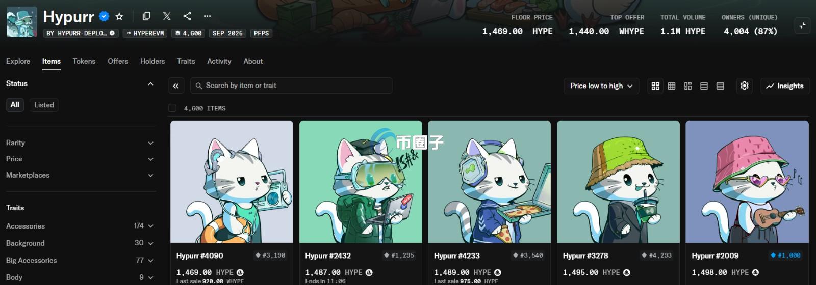 HyperLiquid官方NFT系列Hypurr NFT已于HyperEVM发行！Pastel Alpha创始人Cooker爆买-币圈子